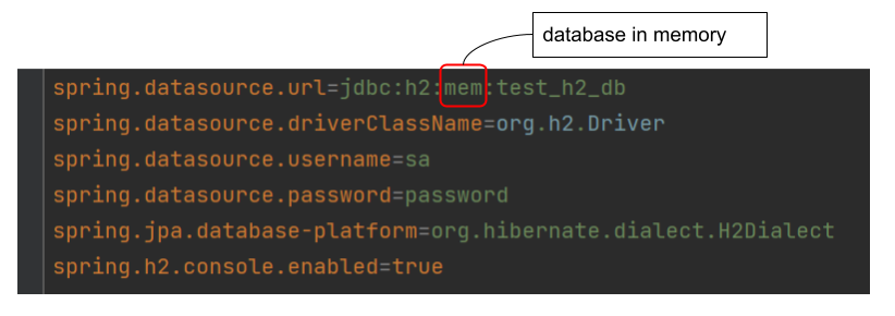 H2 Spring Boot Configuration Home