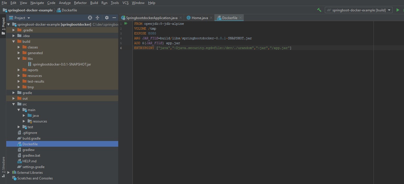 Cómo crear un microservicio Spring Boot en Docker - Home